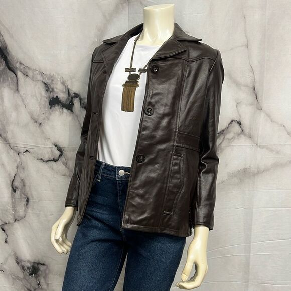 Steve Madden | Jackets & Coats | Stevemadden Dark Brown Leather Jacket ...